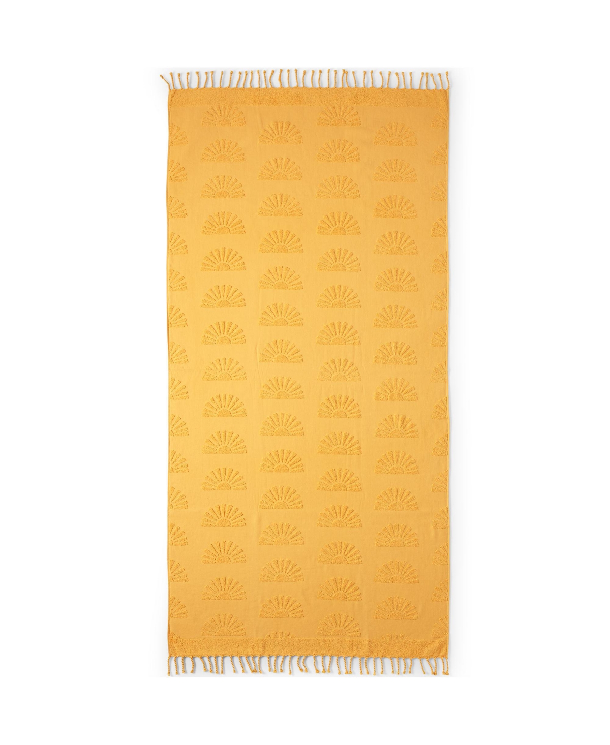Click here for Lands End Textured Beach Towel - Sweet mango sun prices