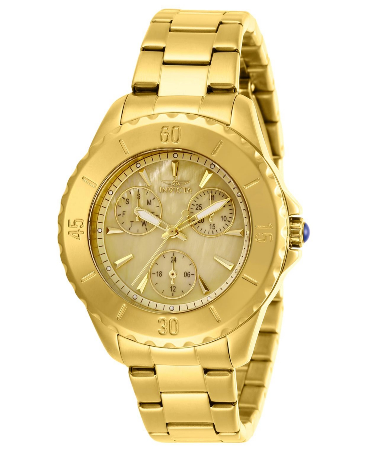 Click here for Invicta Womens 29107 Angel Quartz 3 Hand Gold Dial... prices