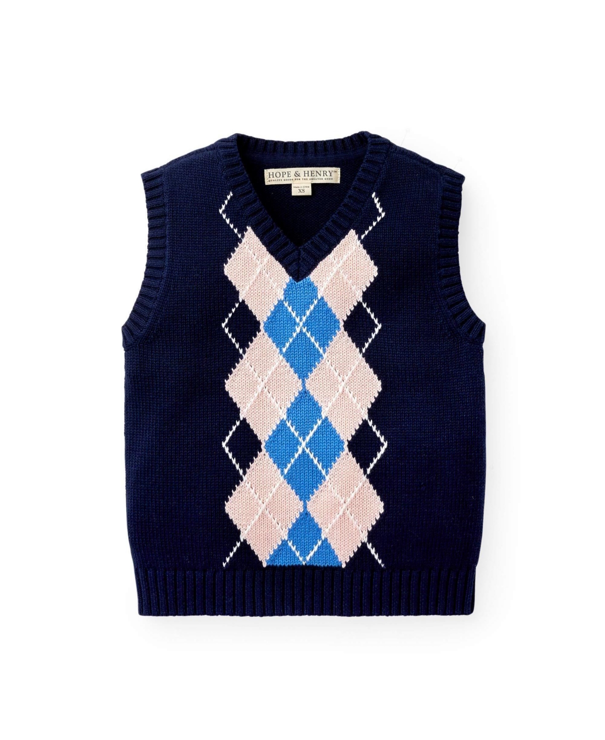 Click here for Hope & Henry Baby Boys V-Neck Argyle Sweater Vest... prices