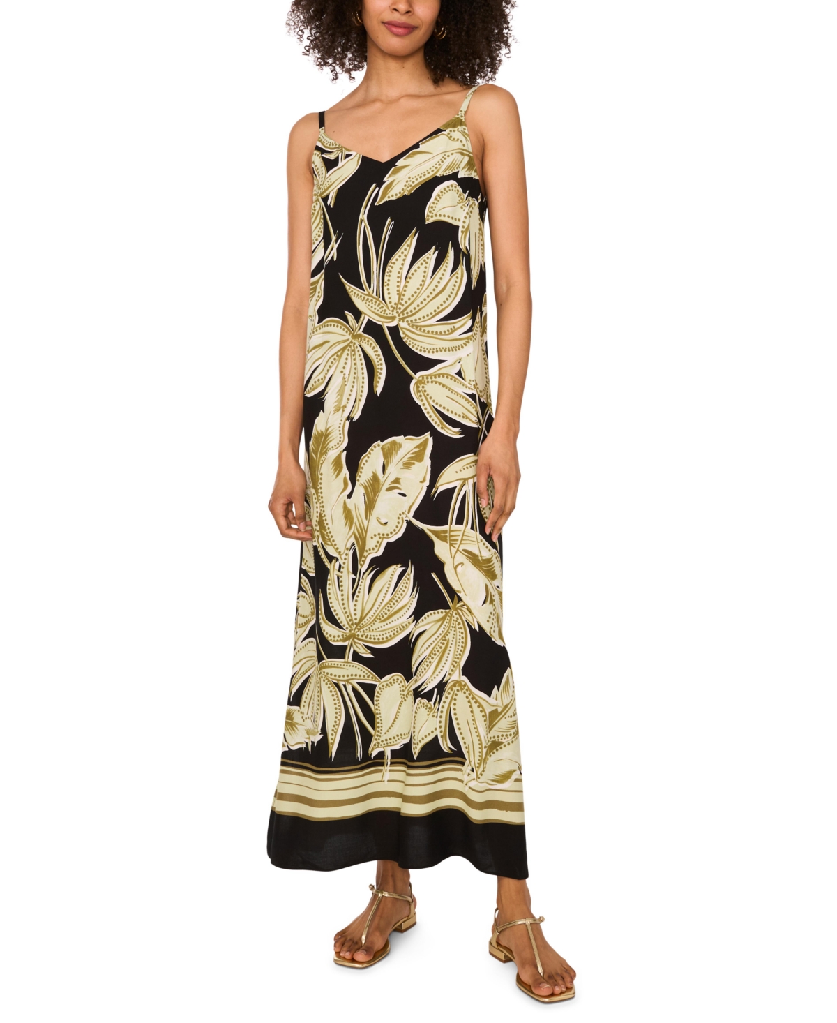 Click here for Vince Camuto Womens Floral-Print Maxi Slip Dress -... prices