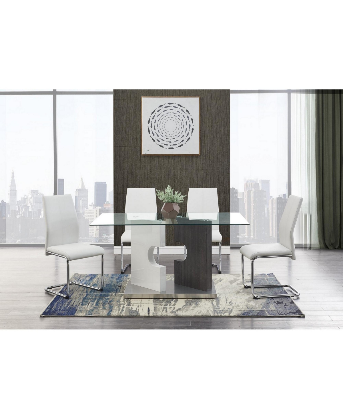 Click here for Upholstered Faux Leather Dining Side Chairs Set of... prices