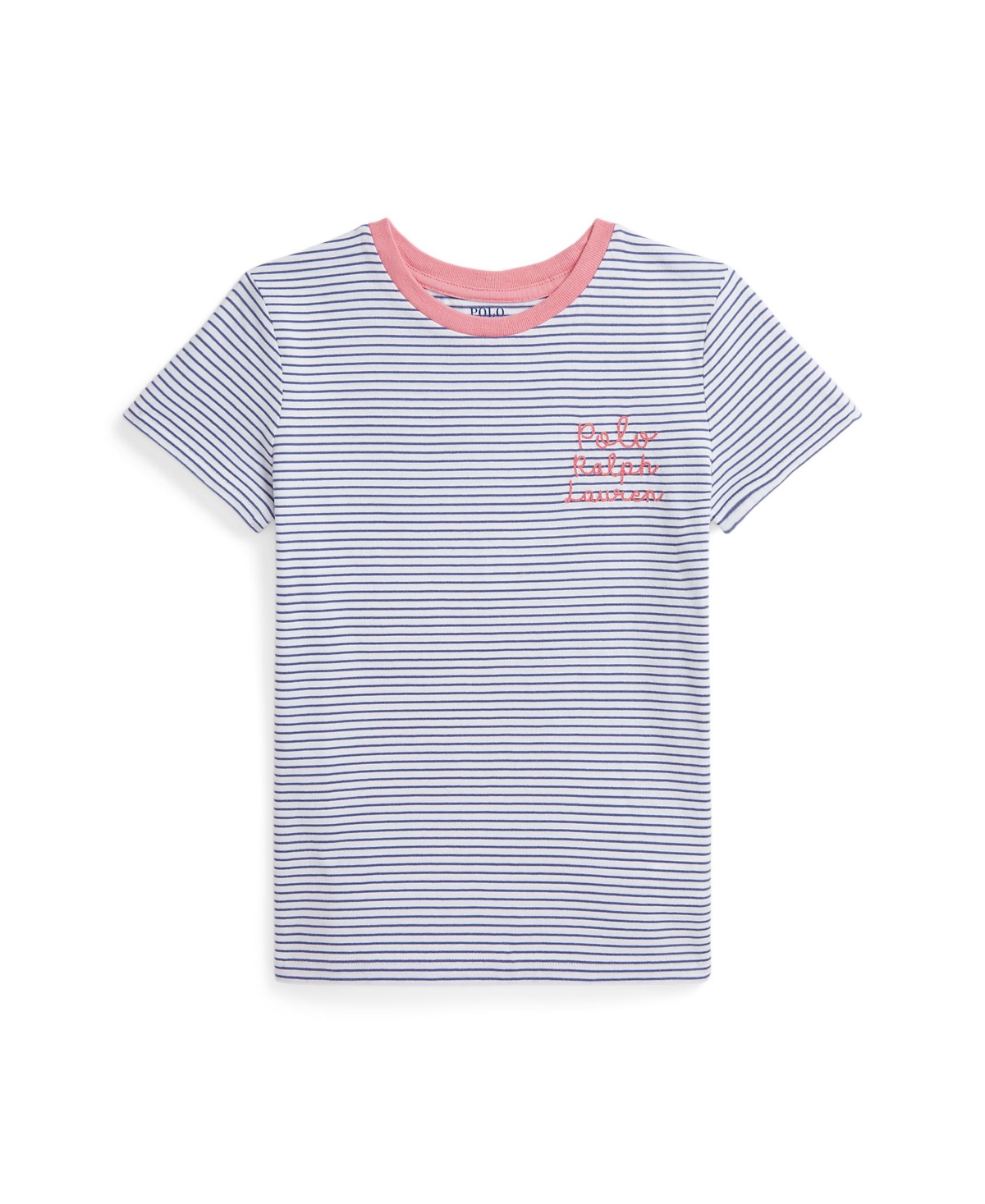 Click here for Polo Ralph Lauren Big Girls Striped Logo Jersey T-... prices