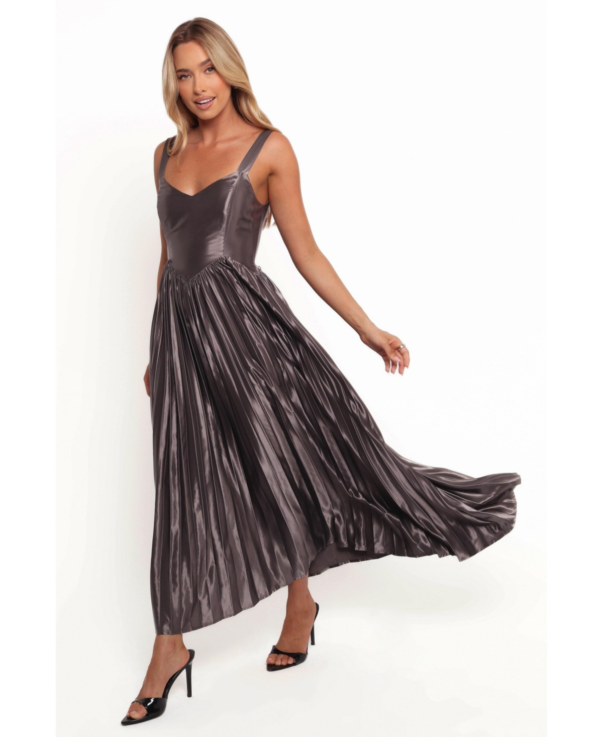 Click here for Petal and Pup Womens Camala Maxi Dress - Grey silv... prices