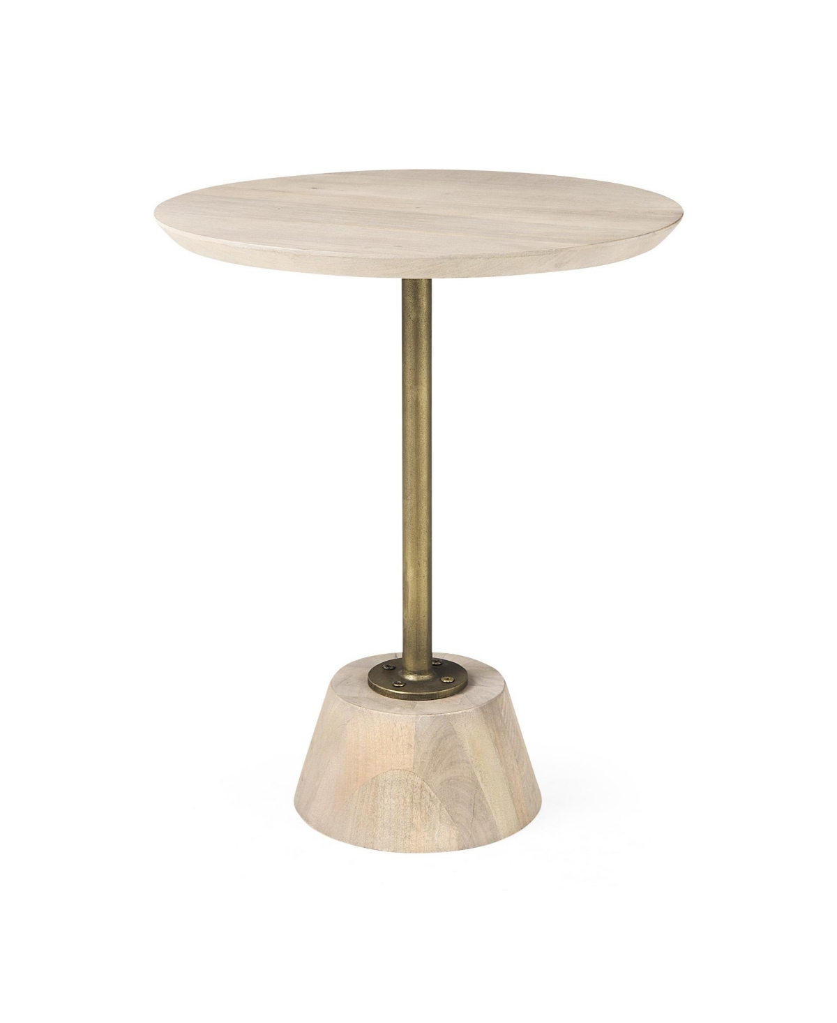 Click here for Blended Wood Round End Table with Timeless Appeal... prices