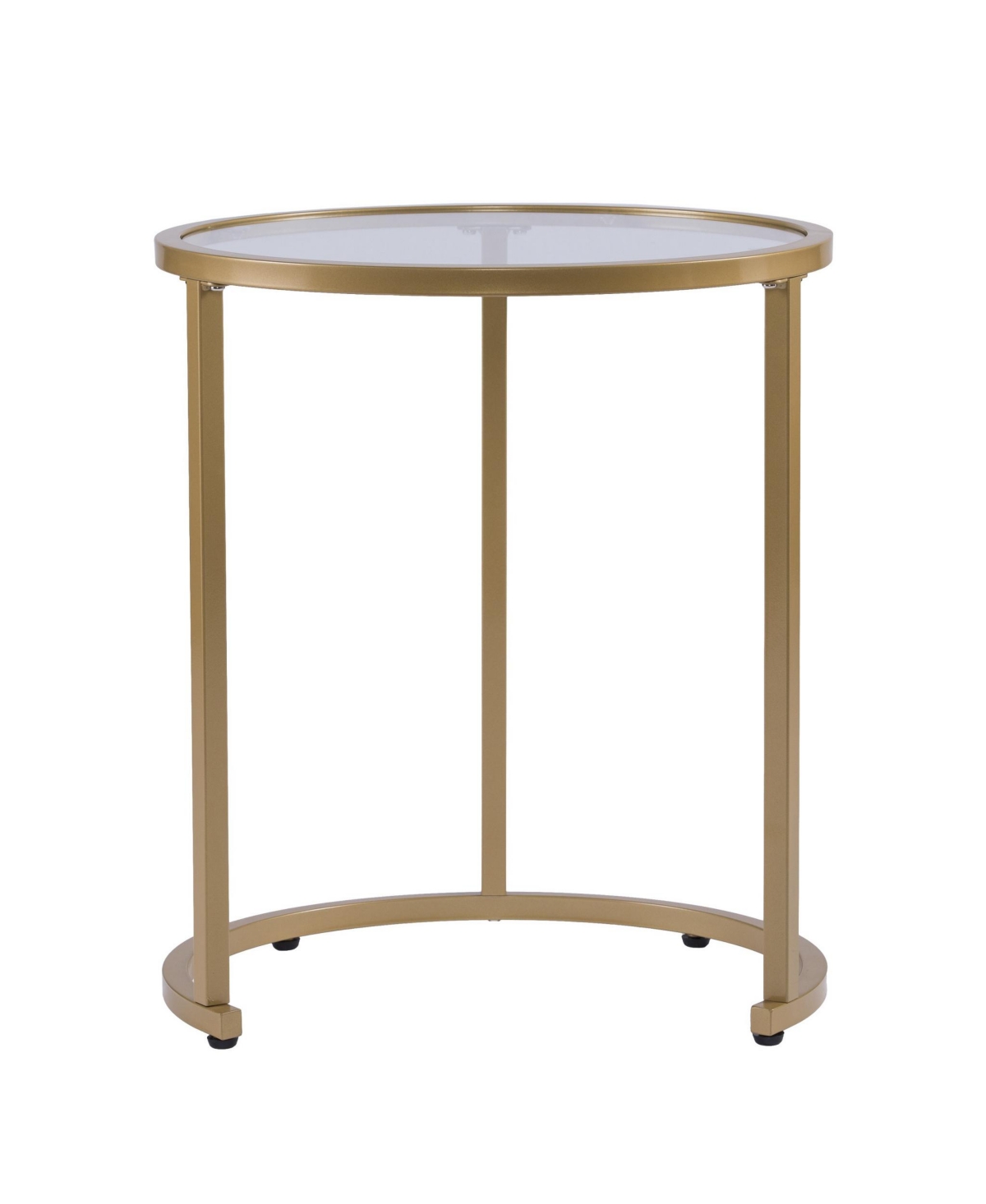 Click here for Set of Two Glass and Steel Round Nested Tables for... prices