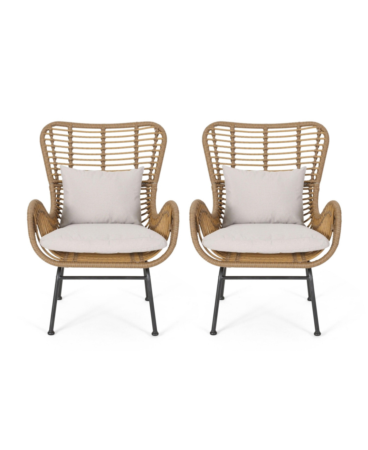 Click here for 2-piece braided rope outdoor club lounge chair for... prices