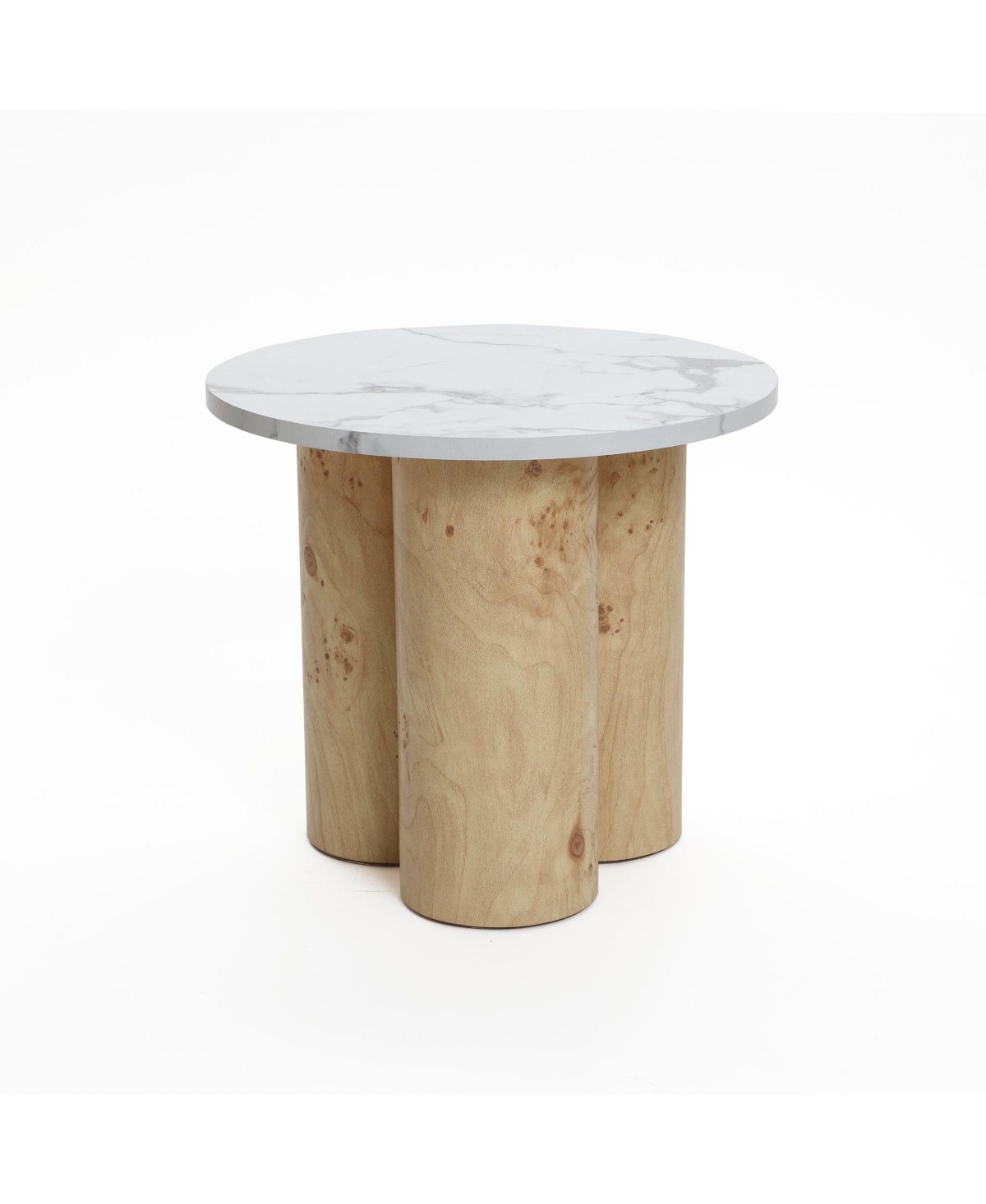 Click here for LuxenHome Burl Wood Finish Manufactured Wood 17.7-... prices