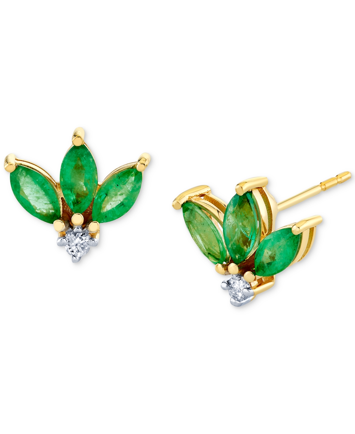 Click here for Emerald (1 ct. t.w.) & Diamond Accent Marquise Lea... prices