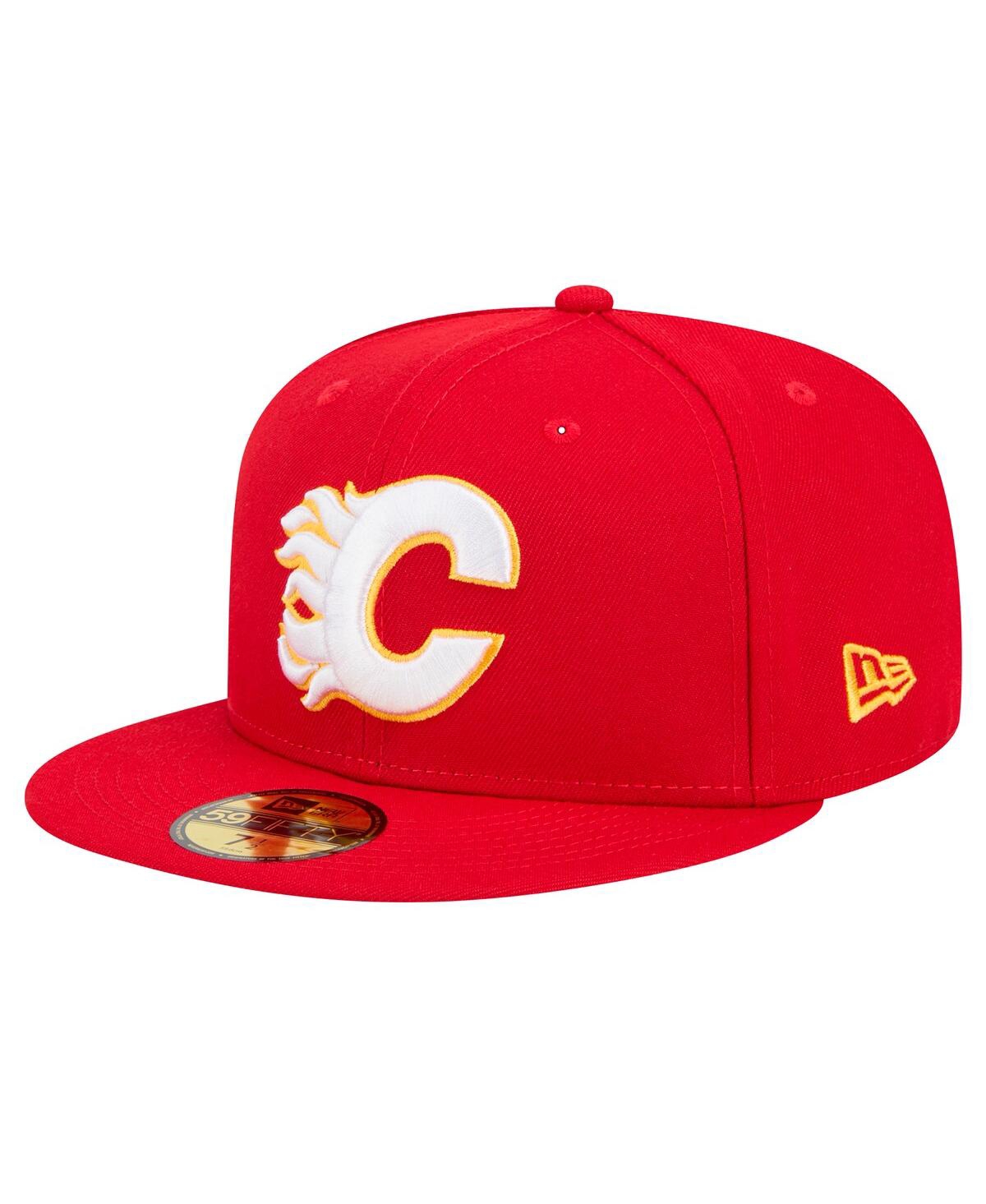 Click here for New Era Mens Red Calgary Flames Core 59FIFTY Fitte... prices