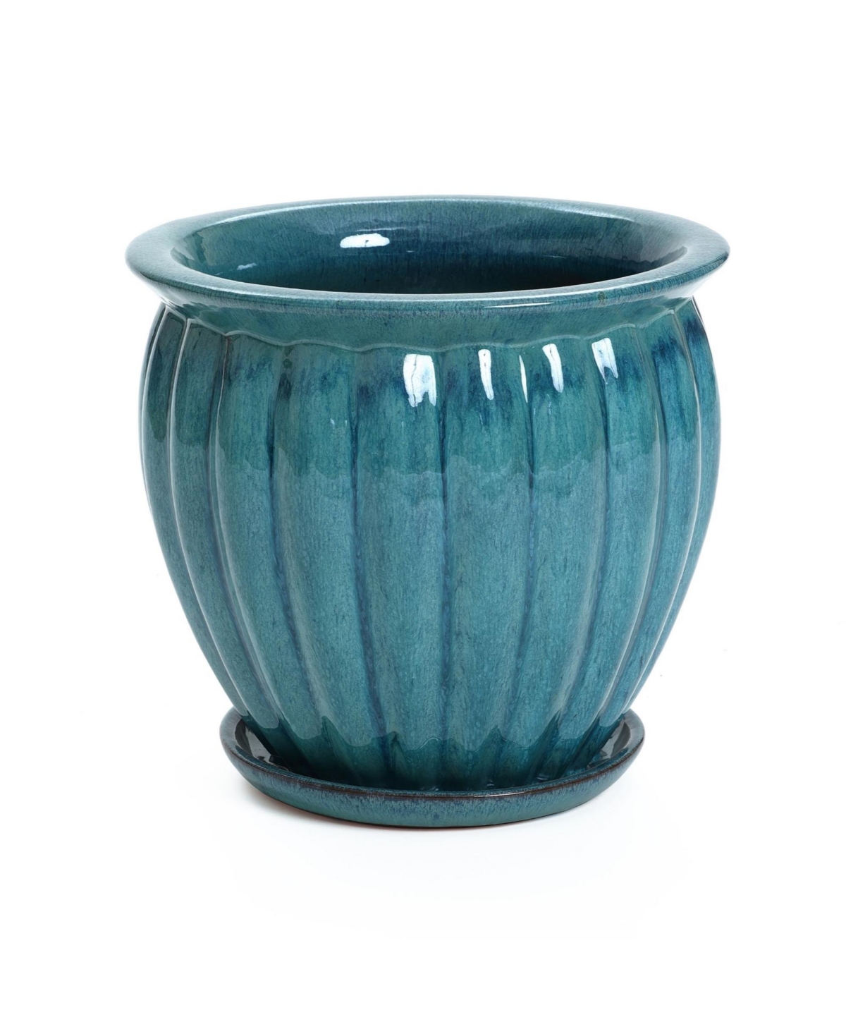 Click here for LuxenHome Sea Blue Bowl Round Ceramic Decorative P... prices