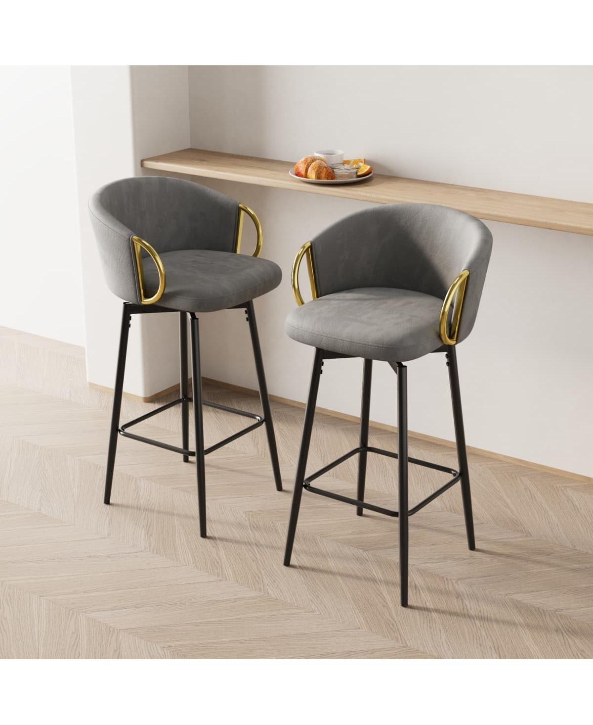 Click here for Set of 2 30 Inch Swivel Bar Stools with Upholstere... prices