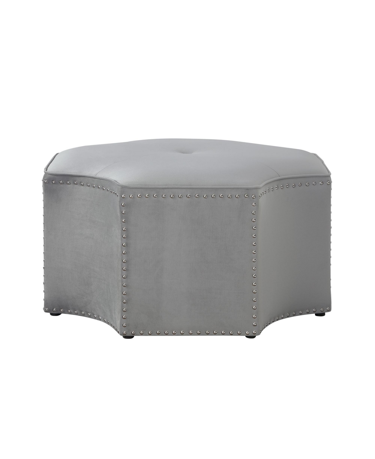 Click here for Velvet Tufted Octagonal Ottoman for Coffee Table a... prices
