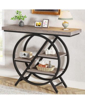 Tribesigns Console Table, 40-Inch Entryway Table with Storage Shelves ...
