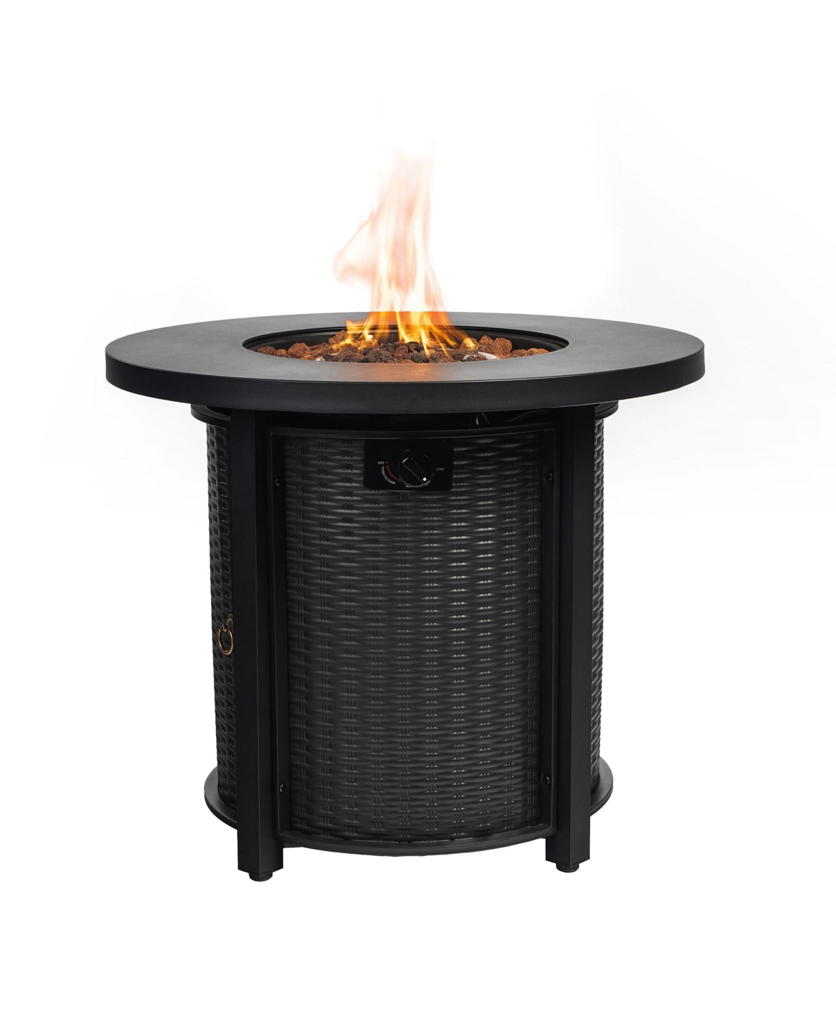 Click here for 30 in. Round 40 000 Btu Outdoor Propane Fire Pit T... prices