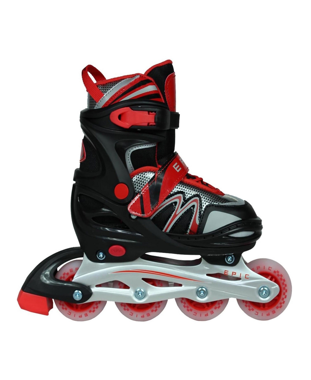 Click here for Epic Drift Adjustable Led Inline Skates - Red prices