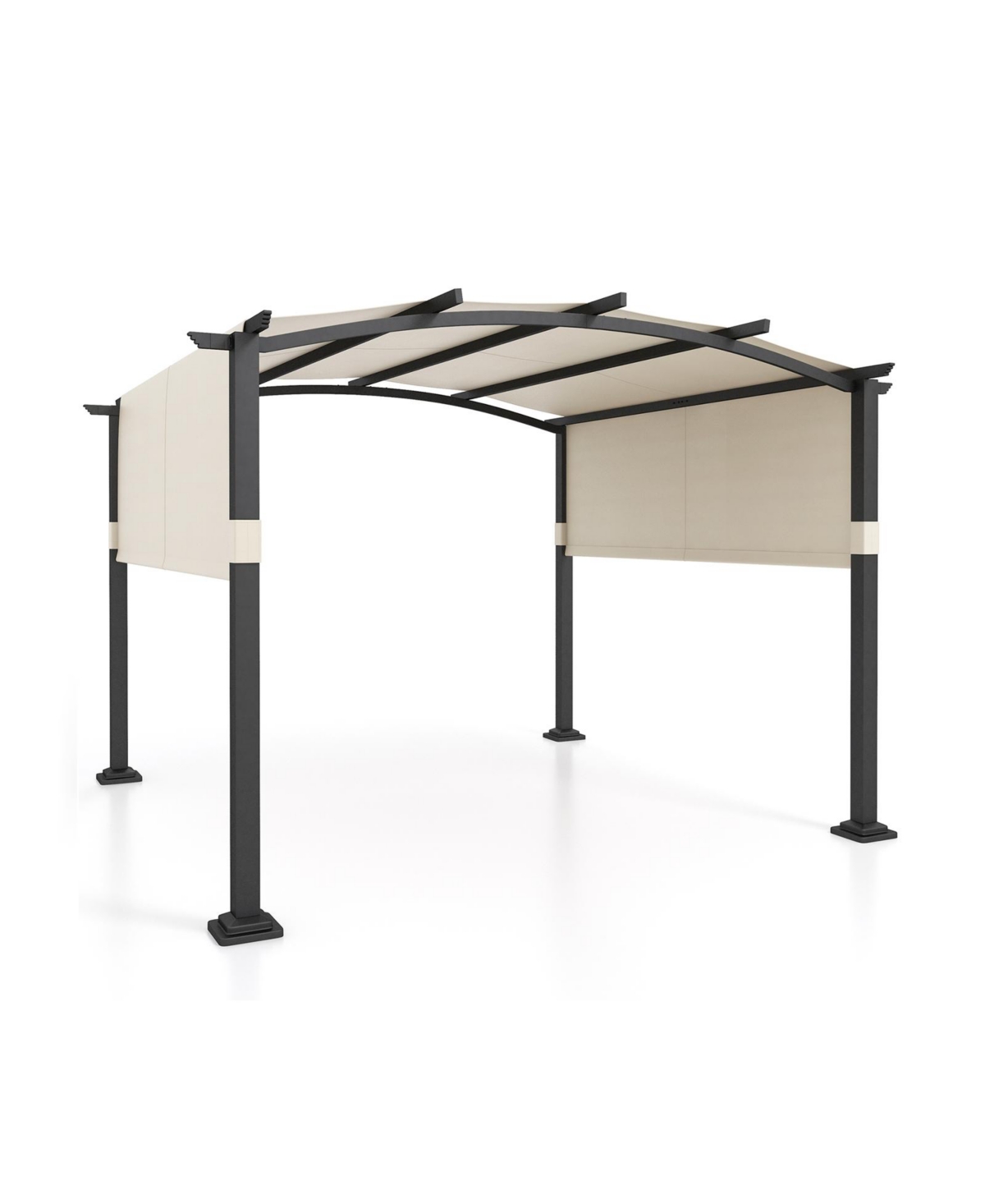 Click here for 10 x 10 ft Outdoor Pergola Modern Arched Patio Gar... prices