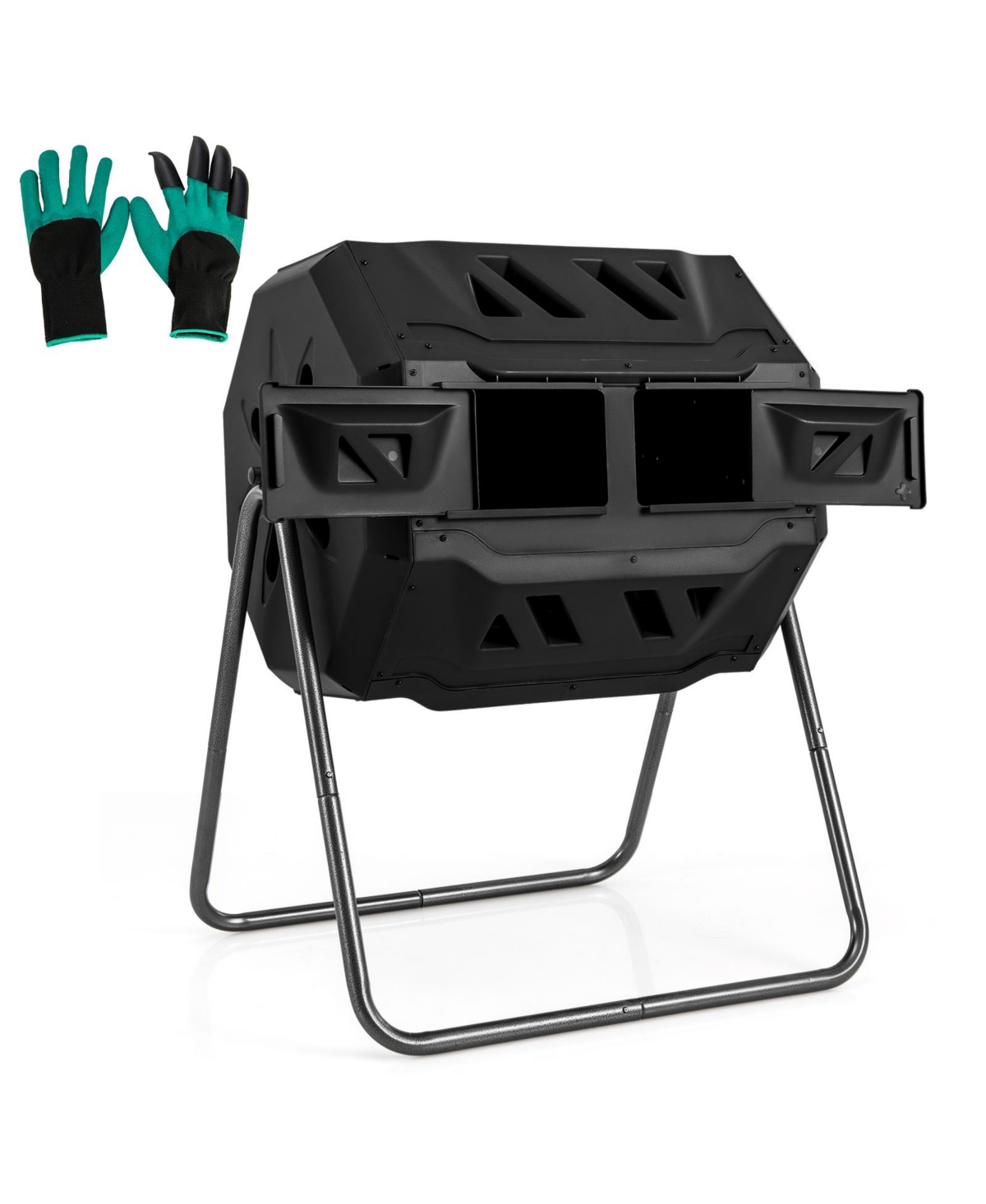 Click here for 360° Rotatable Tumbling Composter with 2 Slid... prices