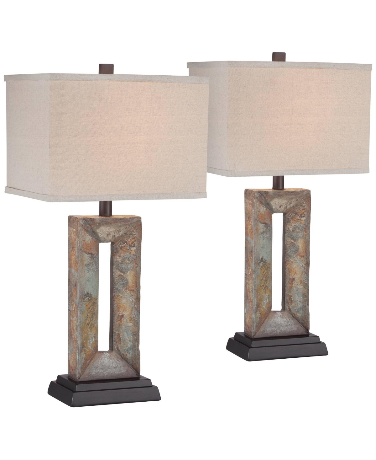 Click here for Franklin Iron Works Rustic Table Lamps 26" Hi... prices