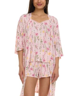 Flora by Flora Nikrooz Women's Lotus 3-Pc. Travel Sleep Set - Macy's