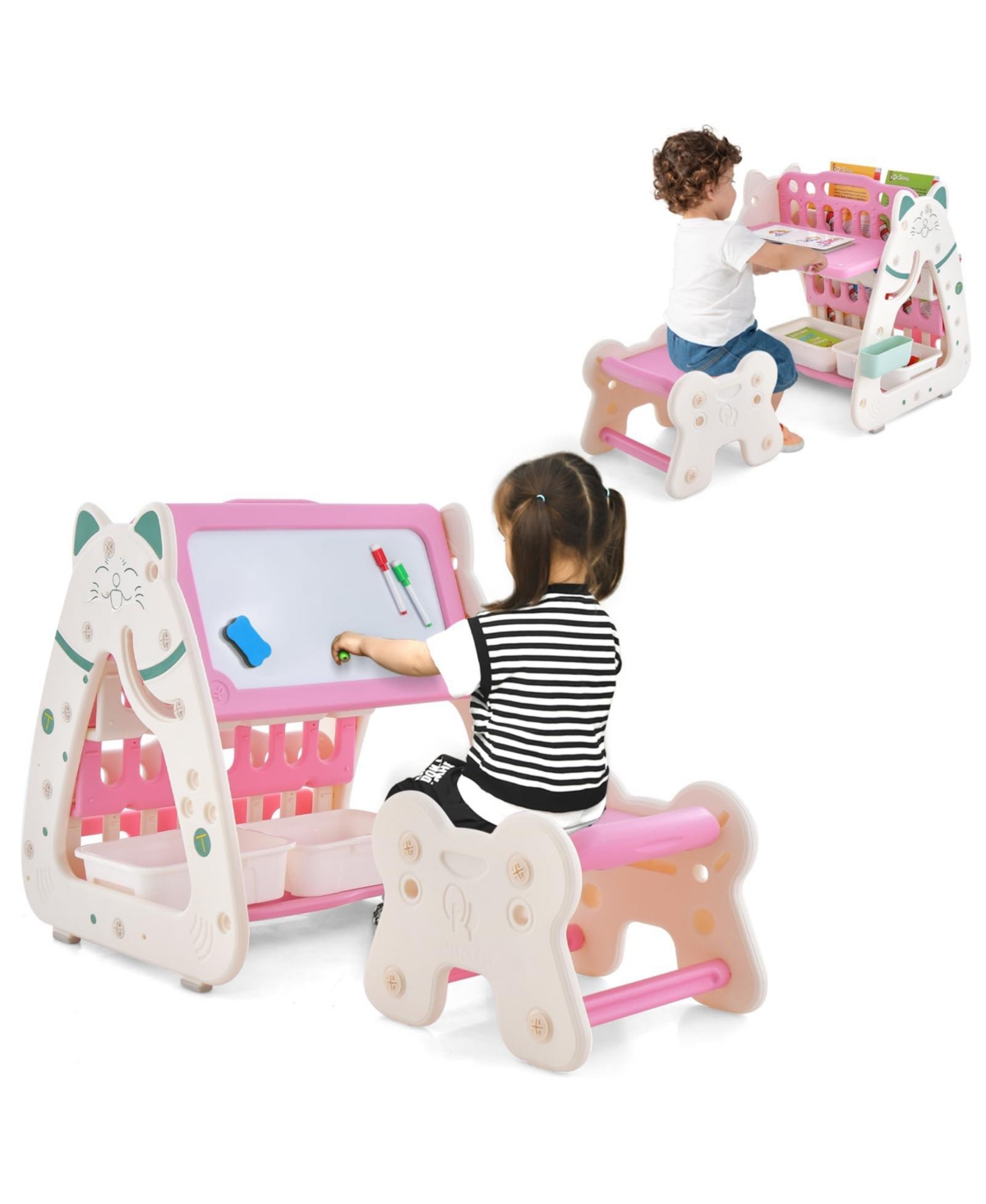 Click here for 3-In-1 Double Sided Magnetic Dry-Erase Board with... prices