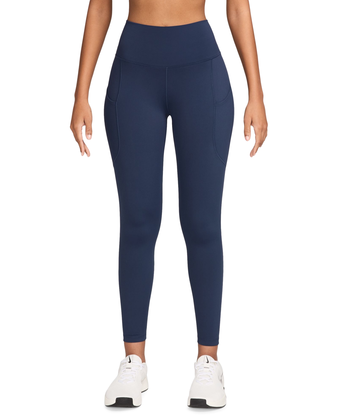 Nike Womens One High-Waist 7/8-Leggings - Midnight Navy/white