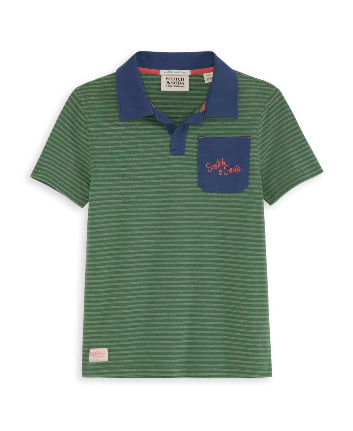 Click here for Scotch & Soda Big Boys Johnny Collar Polo Shirt -... prices