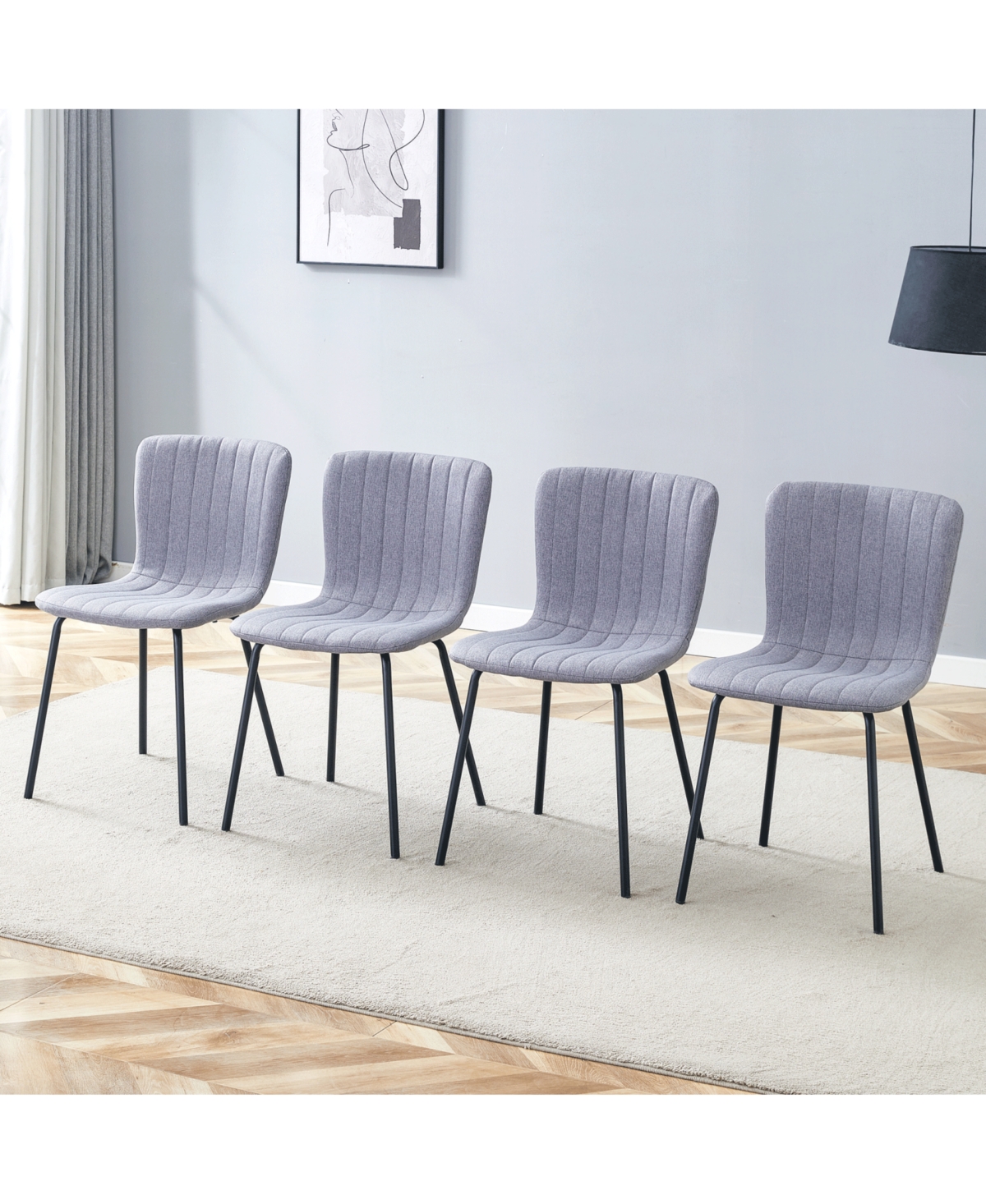 Click here for Streamdale Luxury Minimalist Dining Chairs - Set o... prices