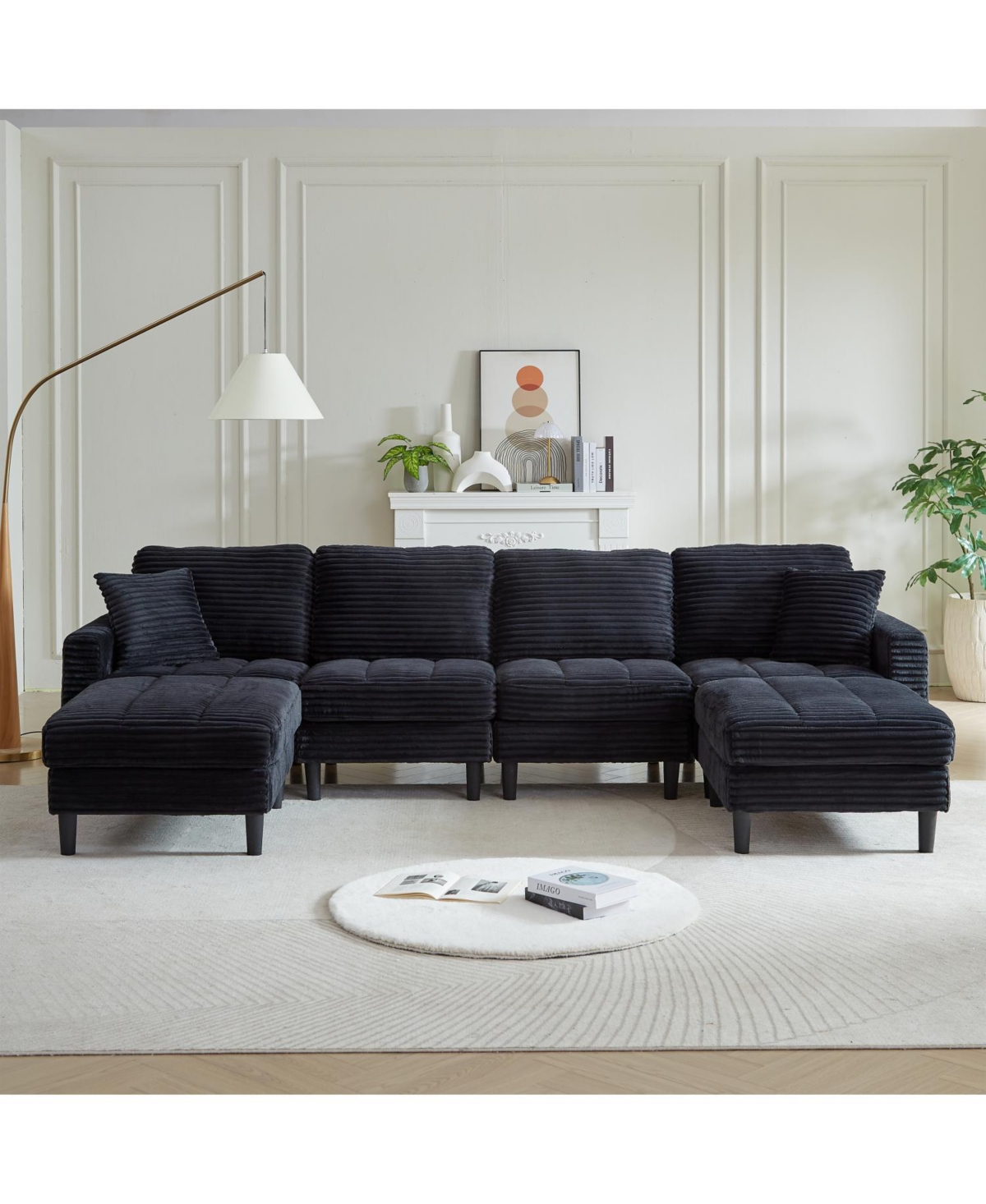 Click here for Streamdale Oversized U-Shaped Corduroy Sectional S... prices