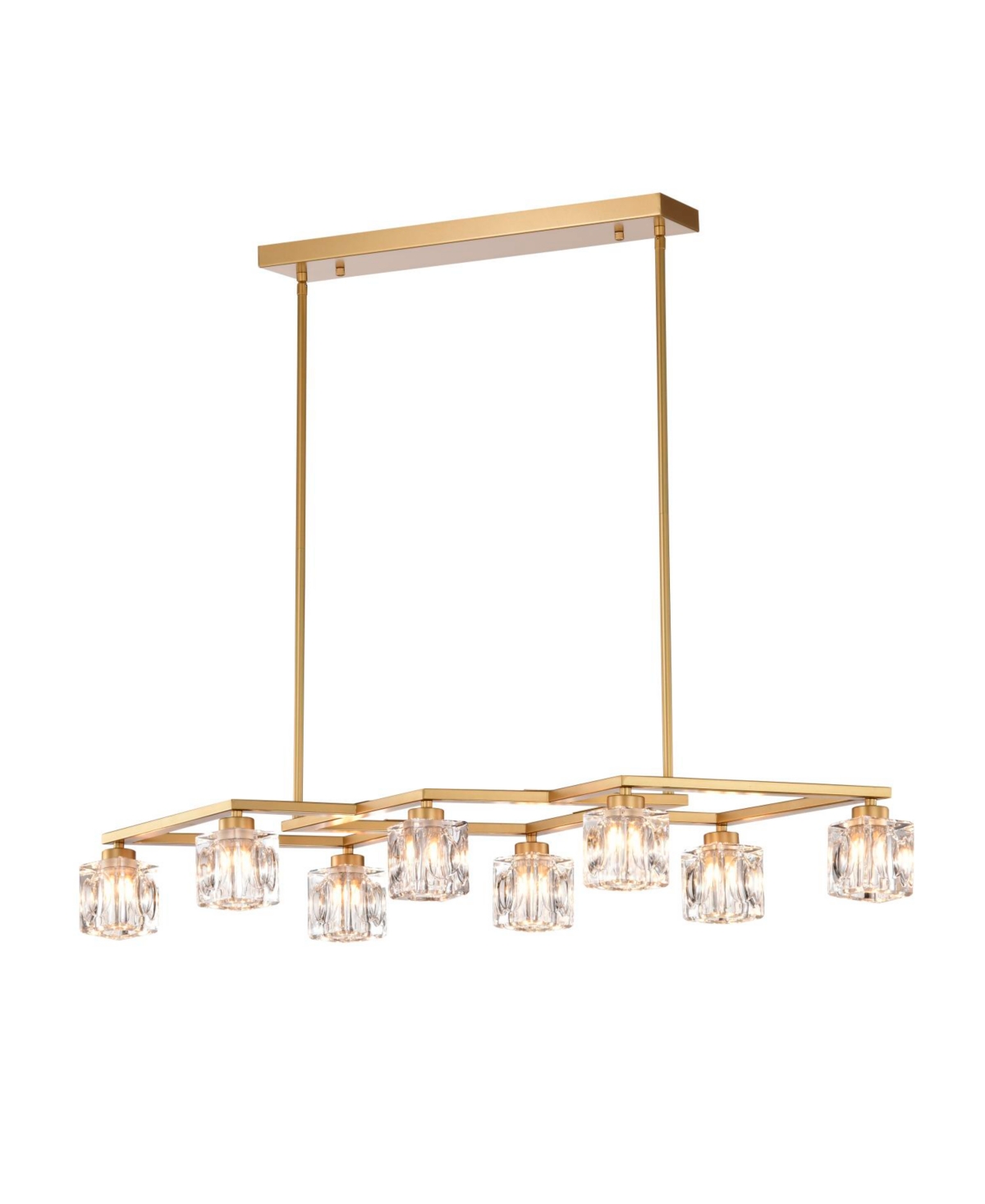 Click here for Streamdale 8-Light Crystal Chandelier with Matte G... prices