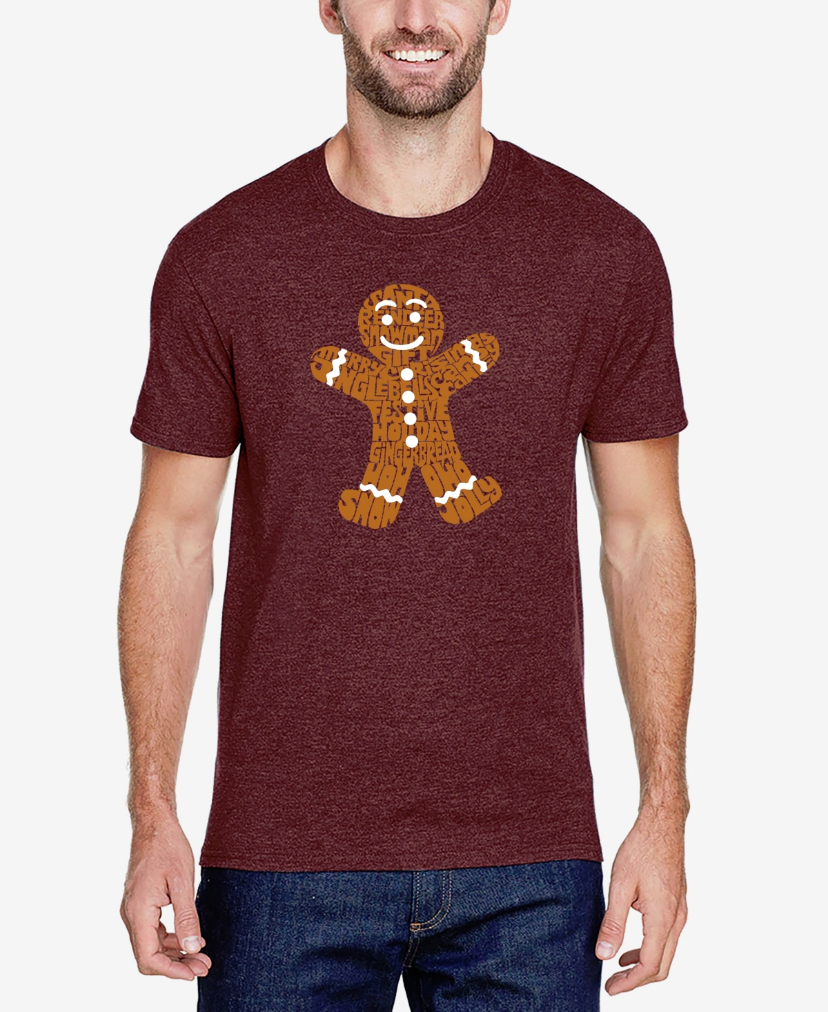Click here for La Pop Art Mens Gingerbread Premium Blend Word Art... prices