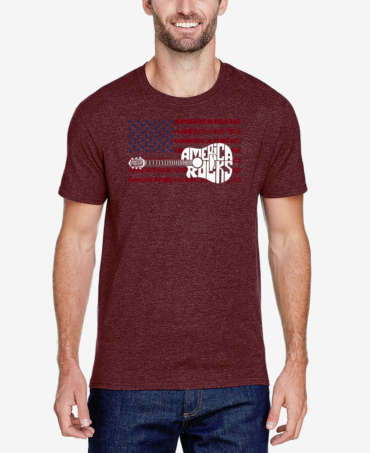 Click here for La Pop Art Mens America Rocks Premium Blend Word A... prices