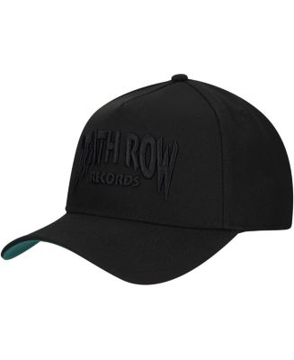 Lids Men's Black Death Row Records A-Frame Tonal Adjustable Hat - Macy's