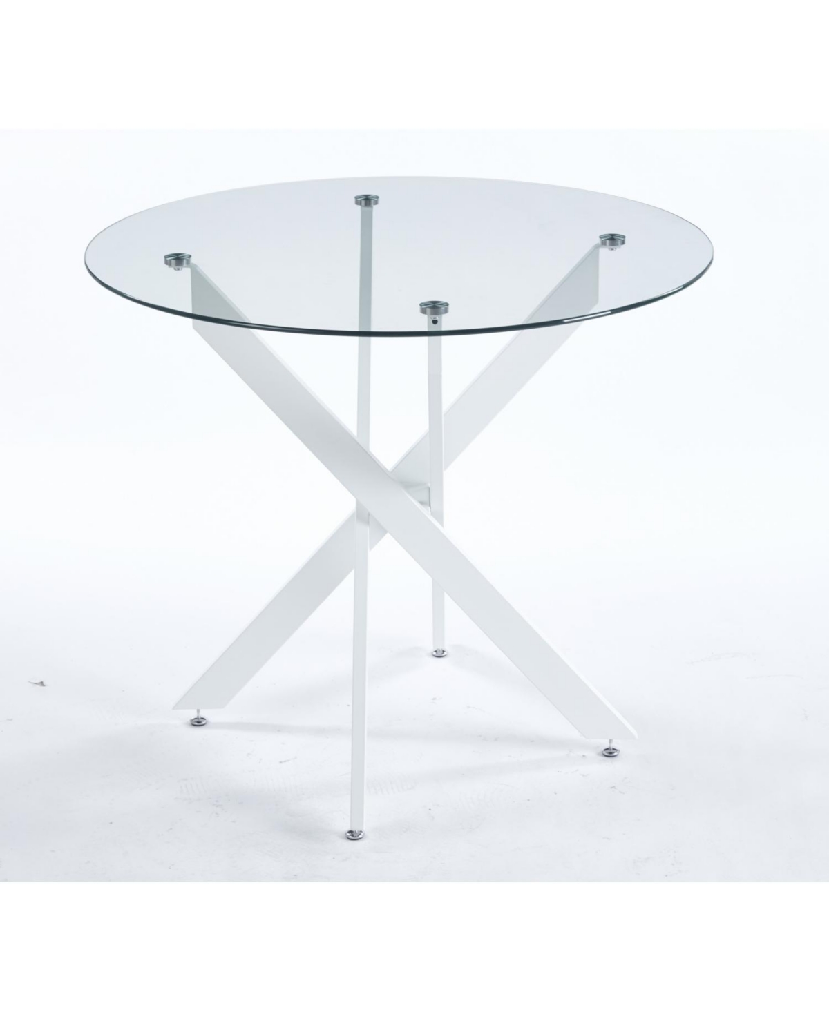 Click here for Streamdale Modern Cross-Leg Dining Table with Temp... prices