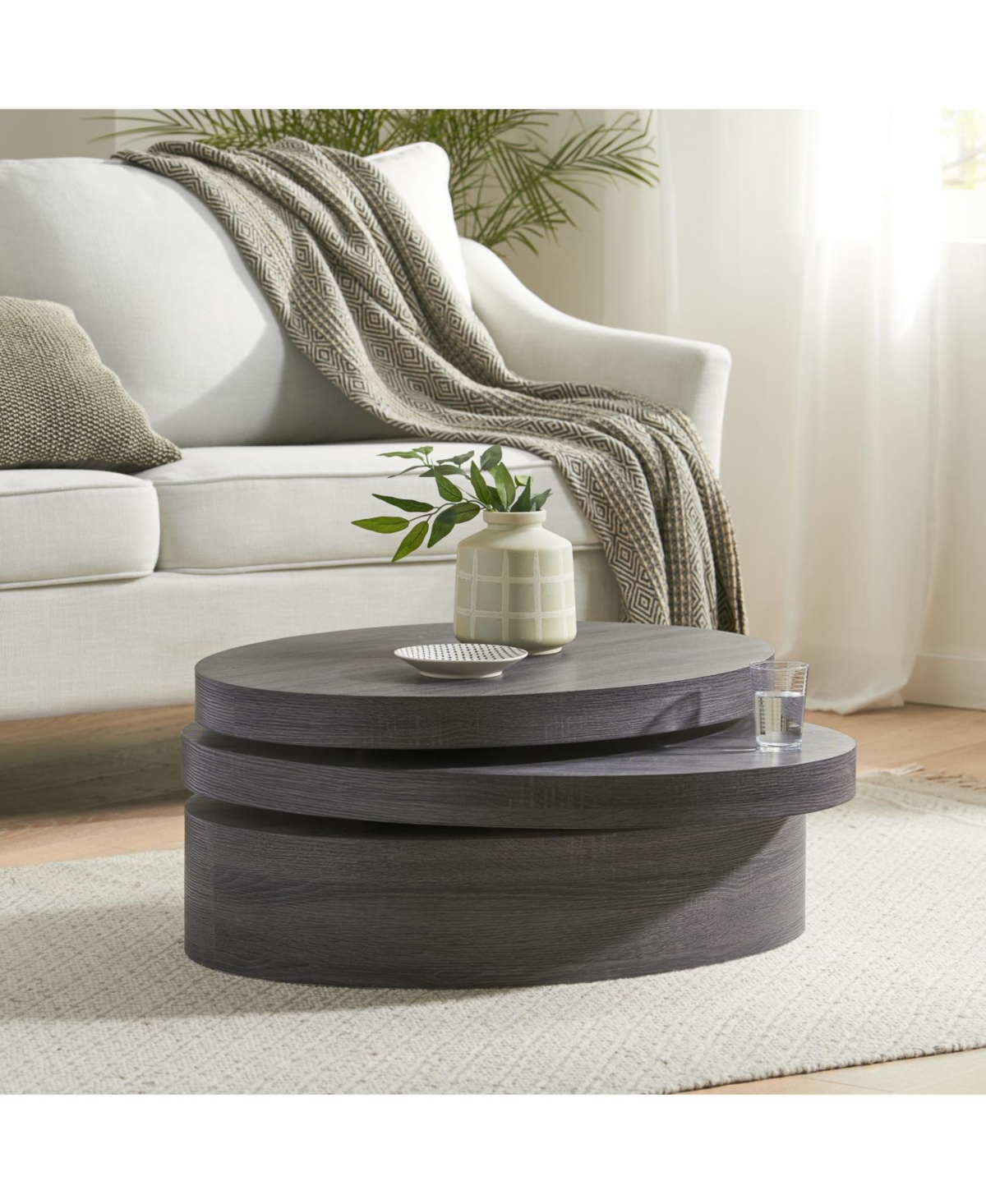 Click here for Streamdale Multi-Functional Oval Rotating Coffee T... prices