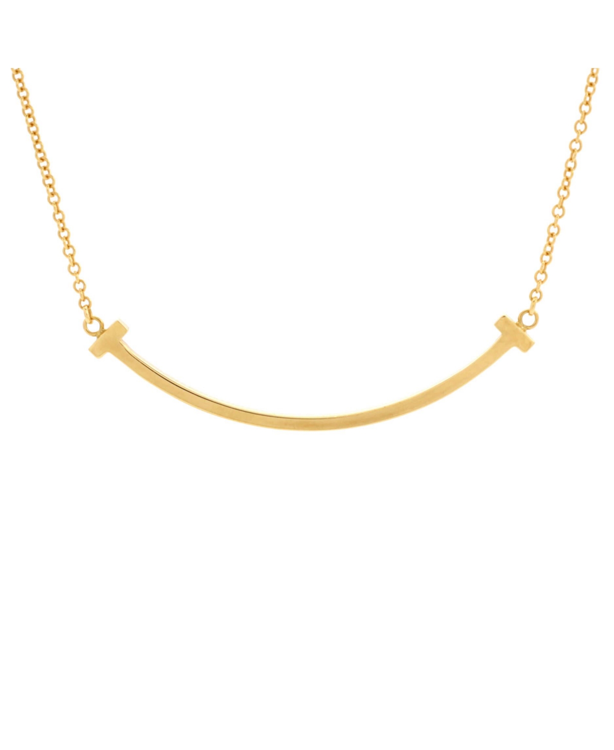 Click here for Pre-Owned Tiffany & Co. Small T Smile Pendant Neck... prices