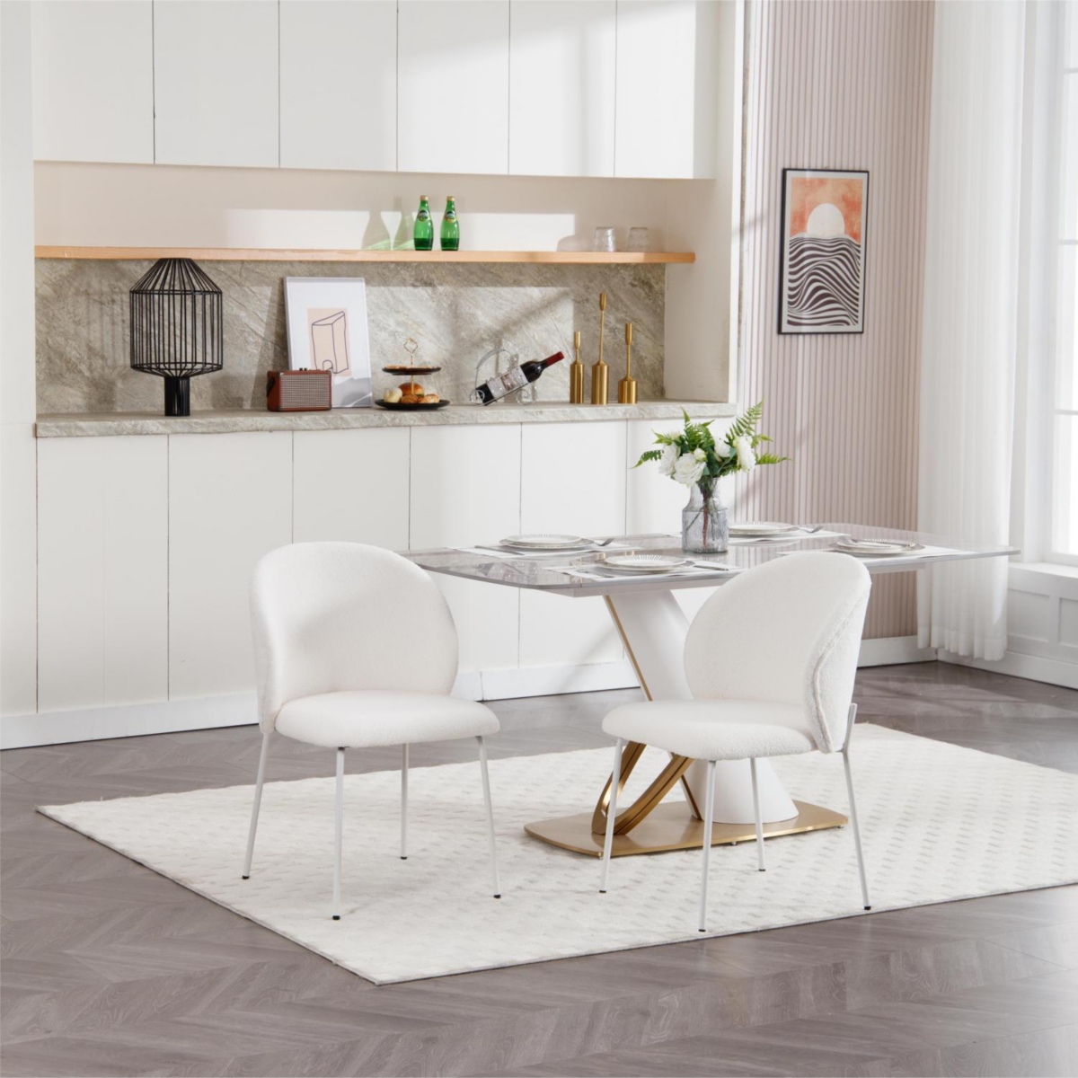 Click here for Streamdale Furniture iron-footed dining chair with... prices