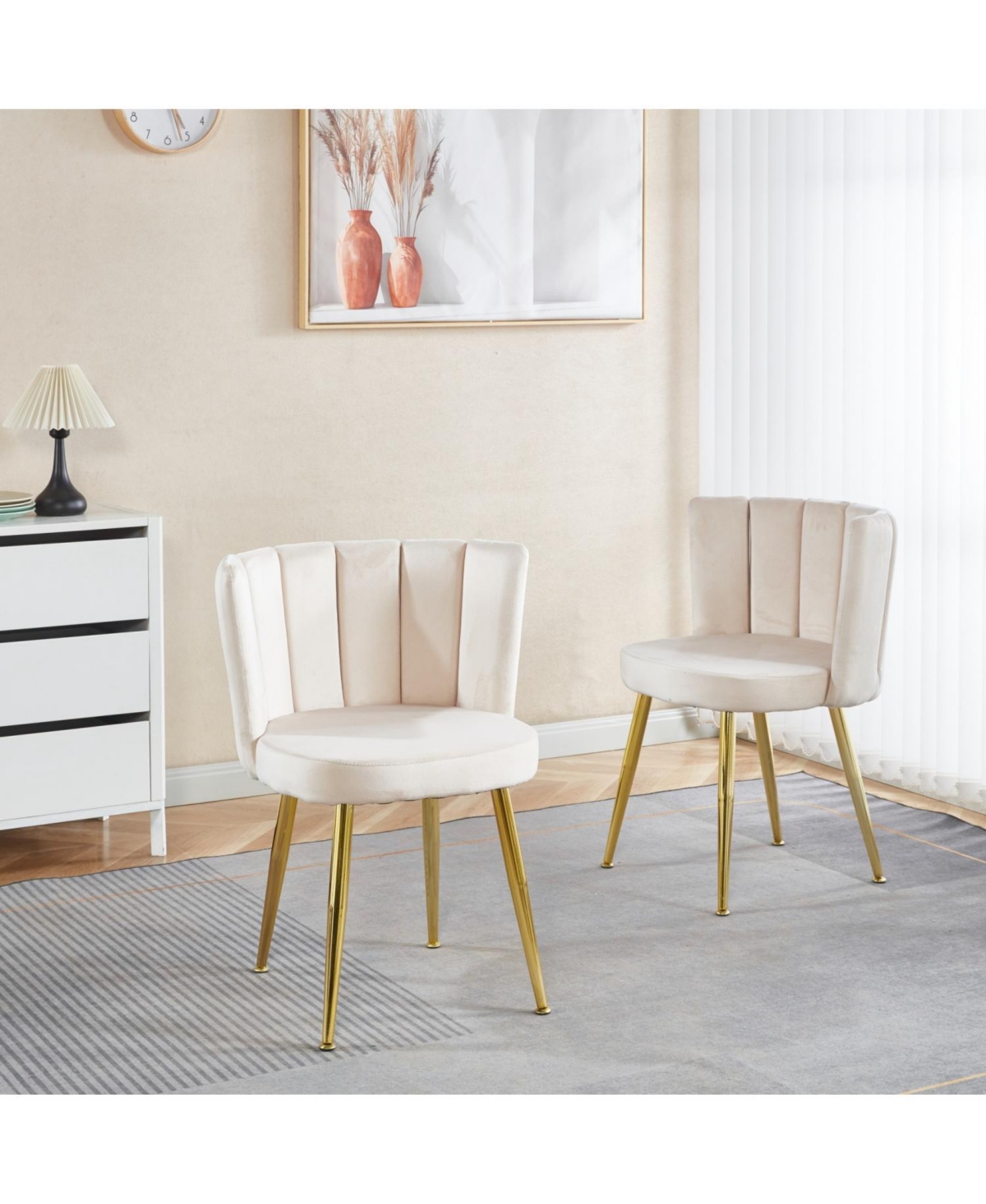 Click here for Streamdale Modern Velvet Dining Chair Set (2) with... prices