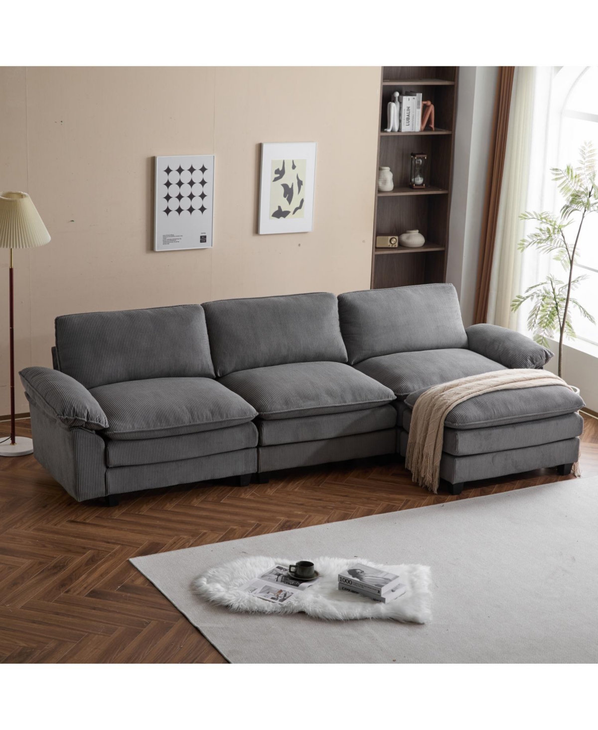 Click here for Modular L-Shaped Sectional Couch with Movable Otto... prices