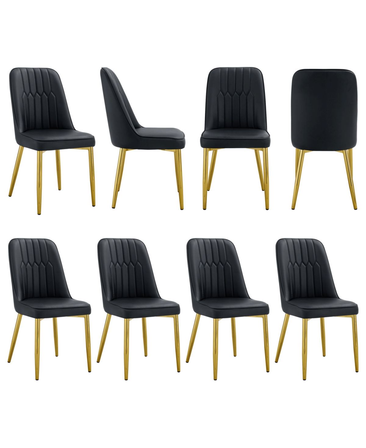Click here for Streamdale Set of 8 Dining Chairs with Pu Backrest... prices
