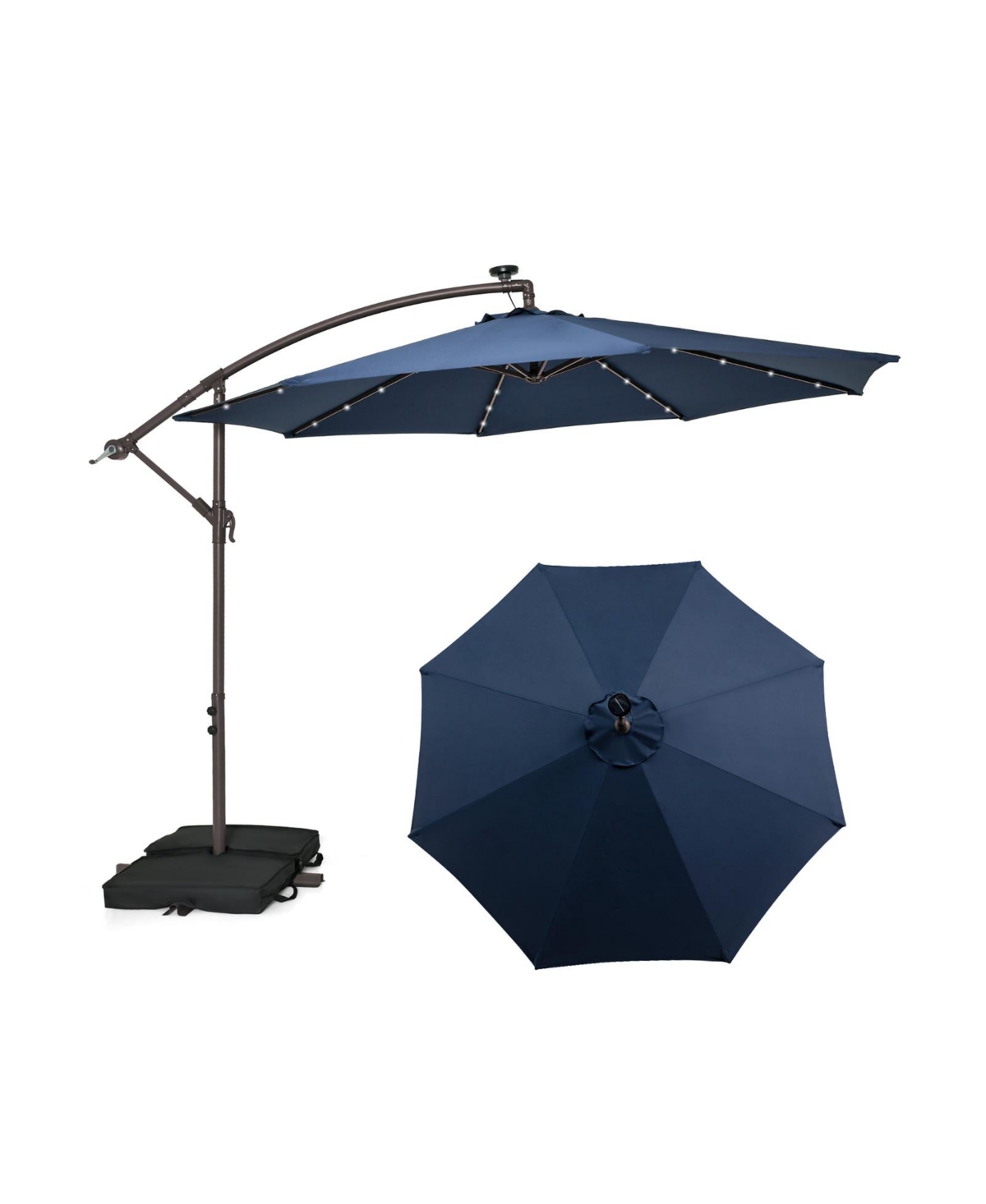 Click here for 10 Feet Cantilever Umbrella with 32 Led Lights and... prices