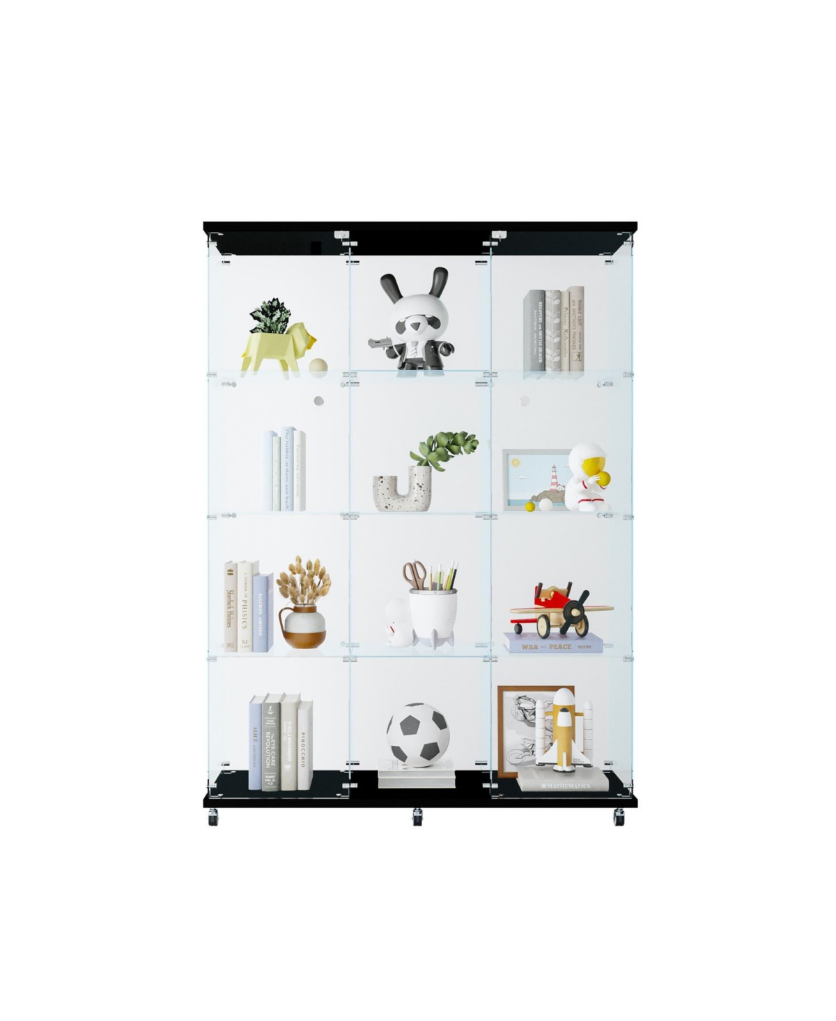 Click here for Streamdale 3 Door Glass Cabinet Glass Display Cabi... prices