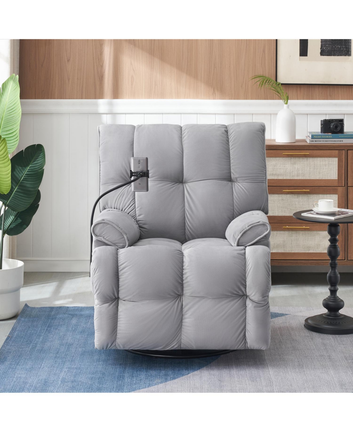 Click here for Streamdale Gray Single Chair Soft & Cozy for Small... prices