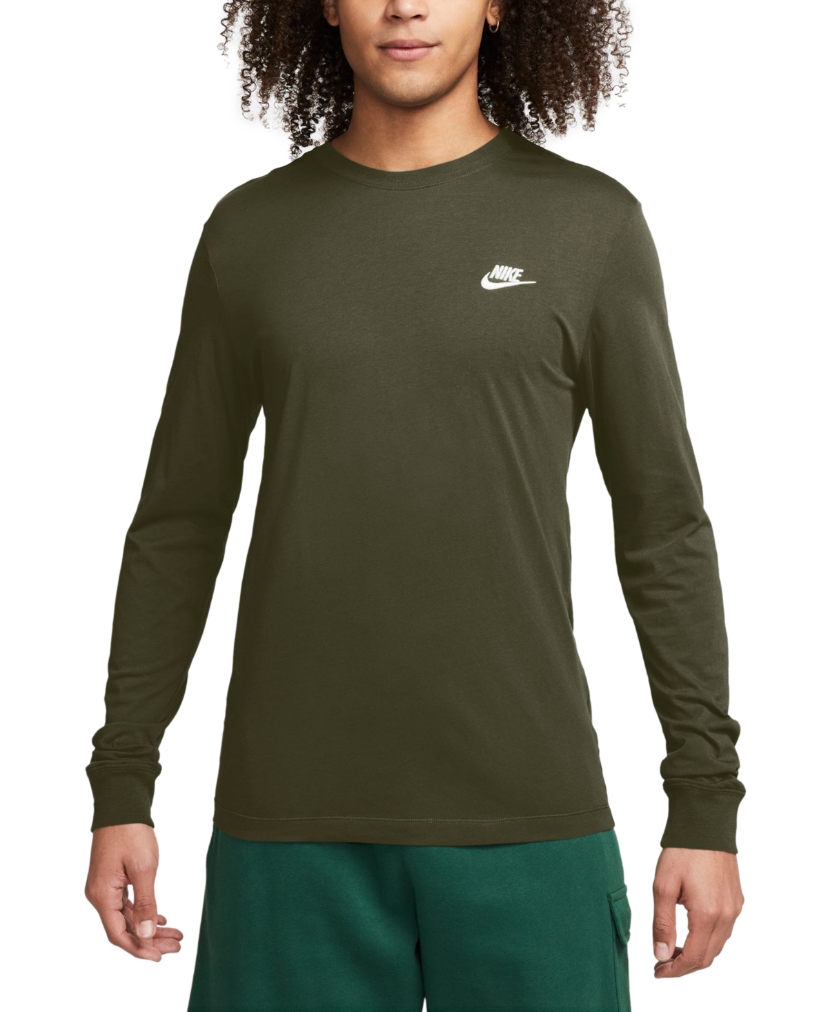 Click here for Nike Mens Long Sleeve Sportswear Club T-Shirt - Me... prices