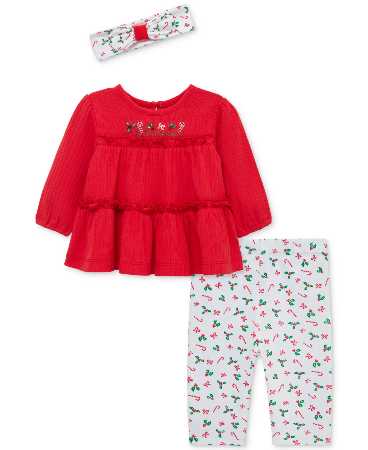 Click here for Little Me Baby Girls Cotton Candy Cane Tunic  Head... prices