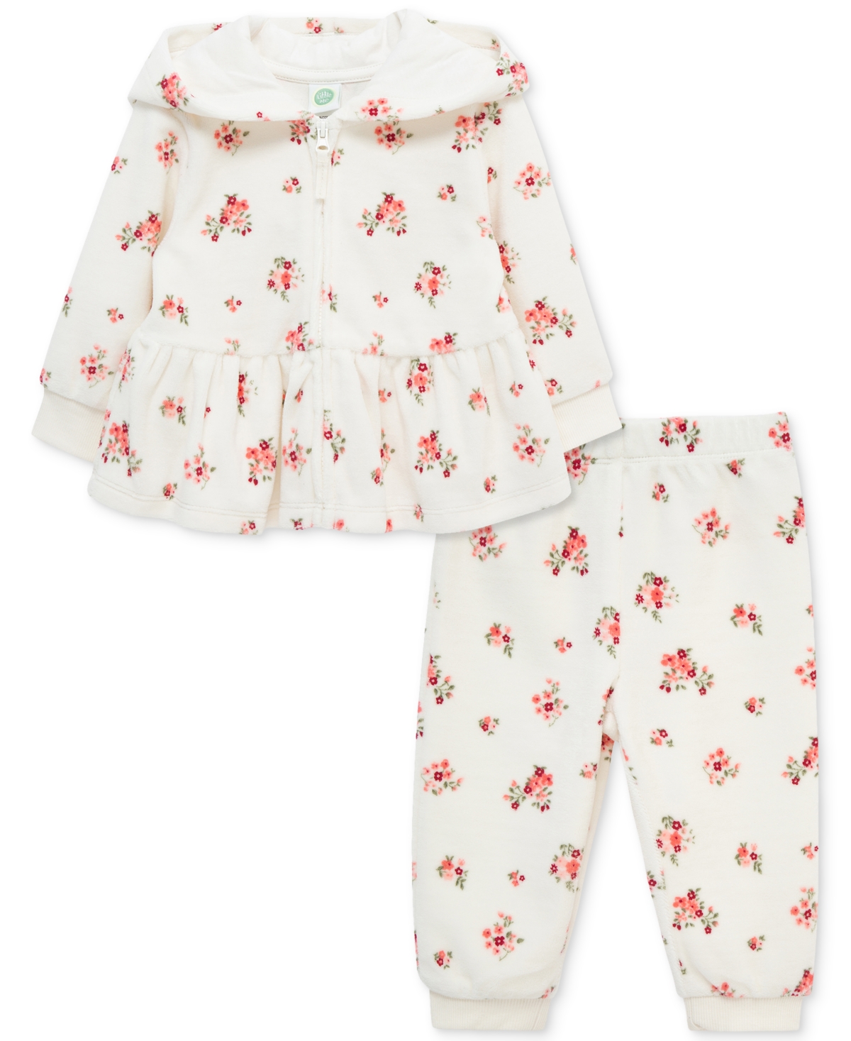 Click here for Little Me Baby Girls Garden Hoodie & Pants  2 Piec... prices