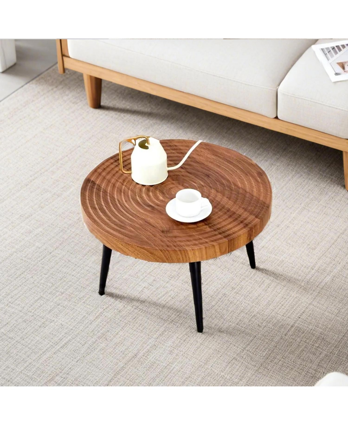 Click here for Streamdale Furniture Natural Wood Round Coffee Tab... prices