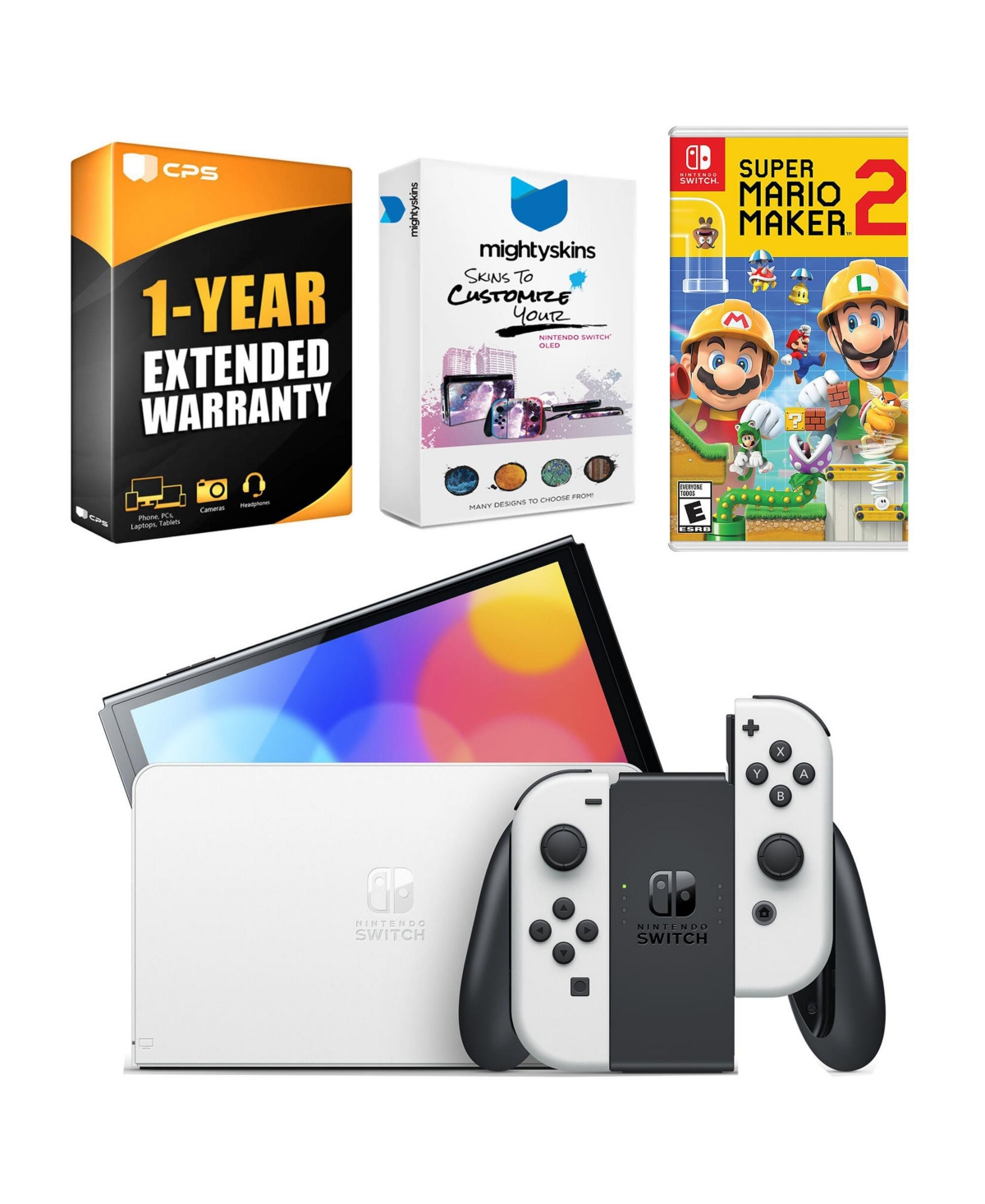 Click here for Nintendo Switch White Oled Console with Mario Make... prices
