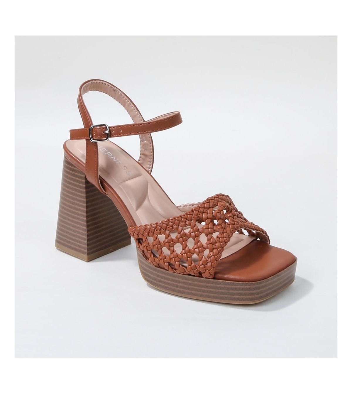 Click here for Hudson Woven Platform Sandal - Tan prices