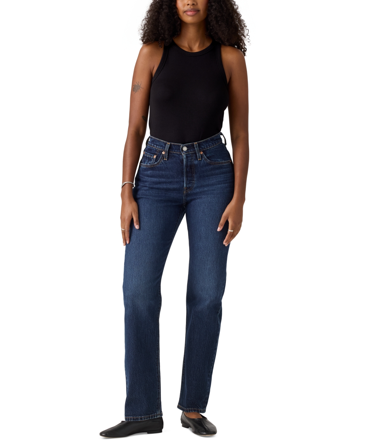 Click here for Levis Womens 501 Curve High-Rise Straight-Leg Jean... prices