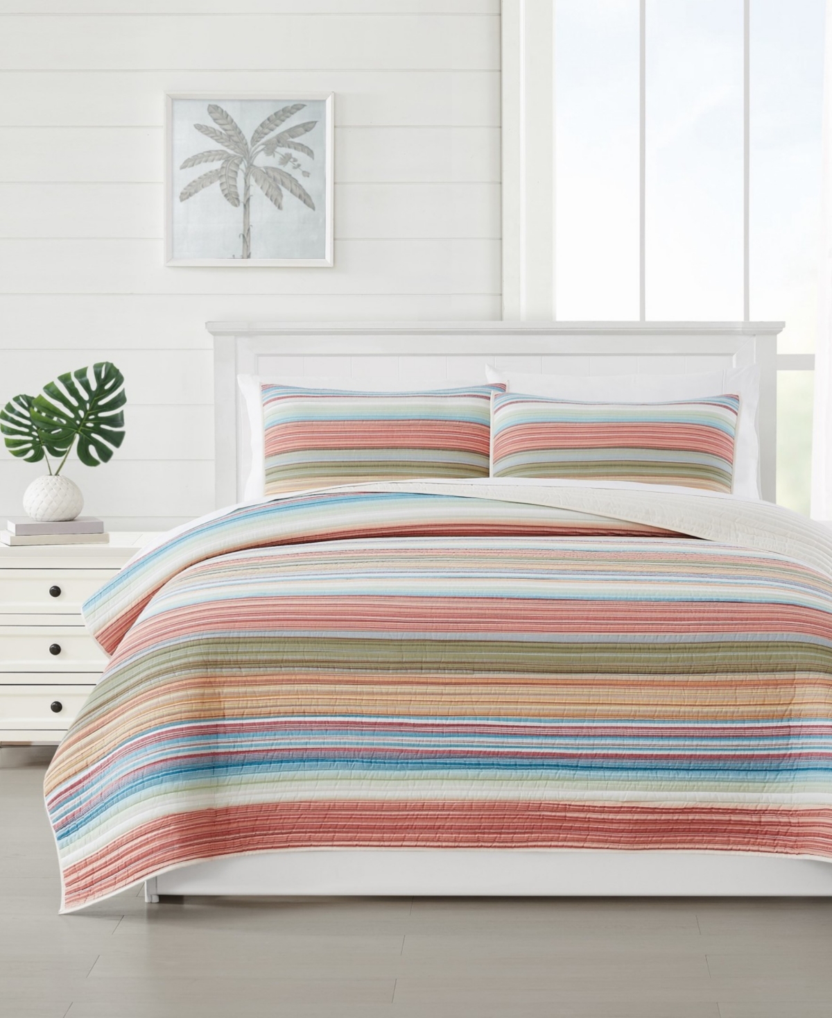 Click here for Oceanfront Resort Palm Beach Yarn Dye Stripe 2-Pc.... prices